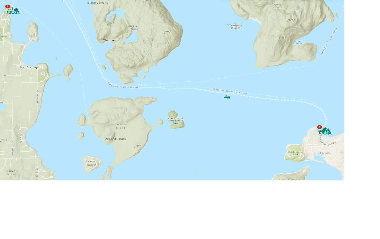All the Ferries — live Washington State ferry locations
